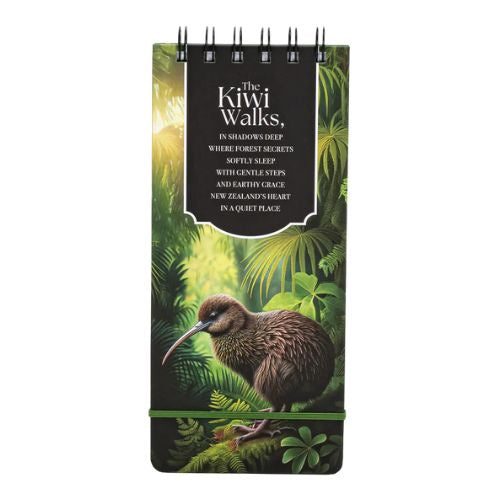 Poem Kiwi Walks Spiral Notepad – Creative Treasures NZ