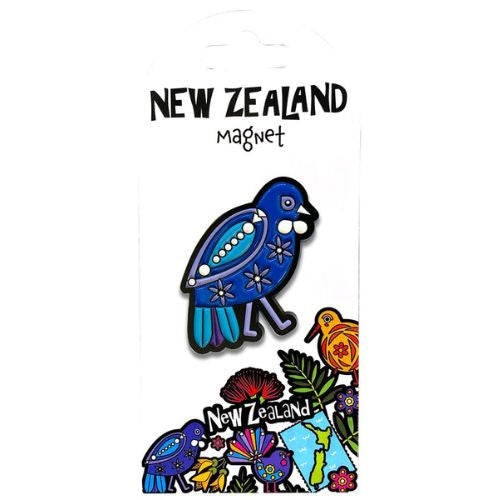 Retro Tui Enamel Magnet — Creative Treasures NZ