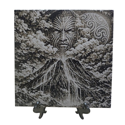 Ceramic Laser Print 3D Tile - Maori Chief Over Mountain – Creative ...