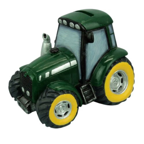 Green Tractor Money Box — Creative Treasures NZ