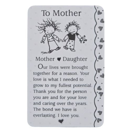 To Mother Wallet Card — Creative Treasures NZ