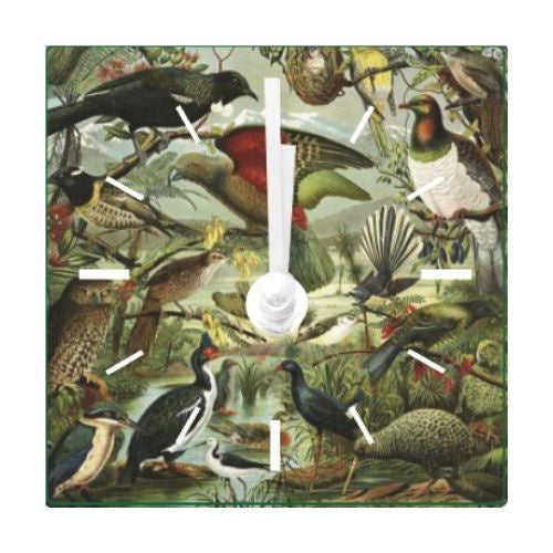 Native Birds of NZ Magnetic Clock — Creative Treasures NZ